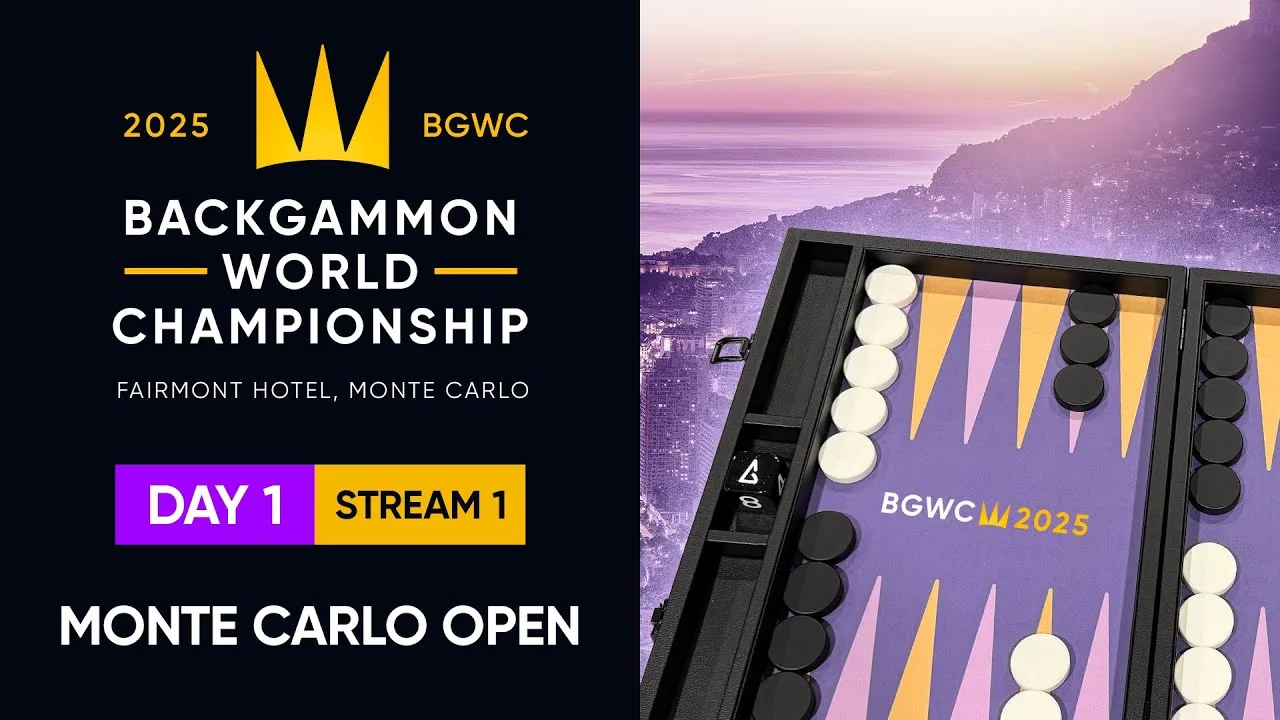 2025 Backgammon World Championship - Monte Carlo Open - Backgammonmaster