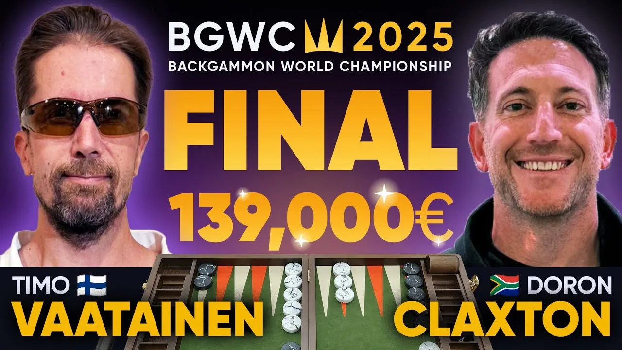 Backgammon World Championship 2025 - FINAL (Monte Carlo) - Backgammonmaster